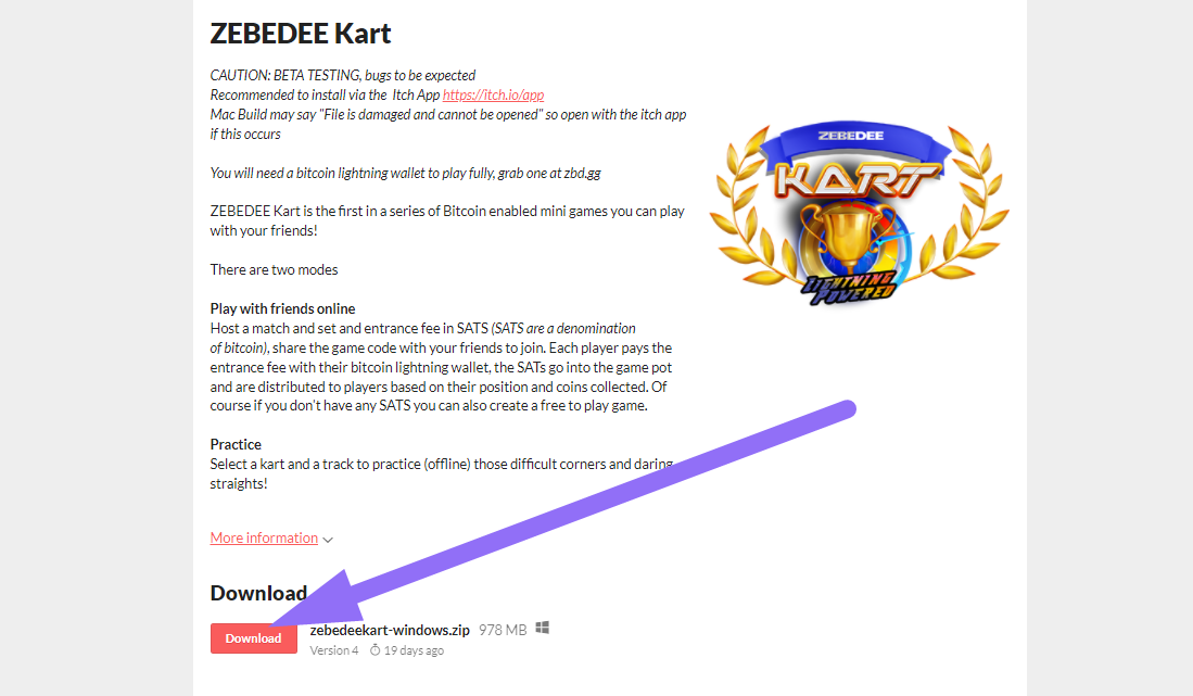 ZBD Kart: Race your way to Bitcoin