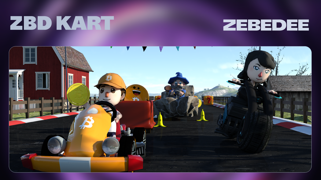 ZBD Kart – A racer like Mario Kart, but with Bitcoin