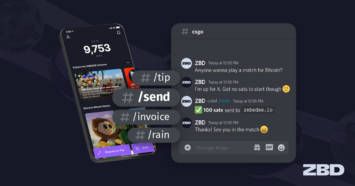 ZBD Bots get revised commands on Discord