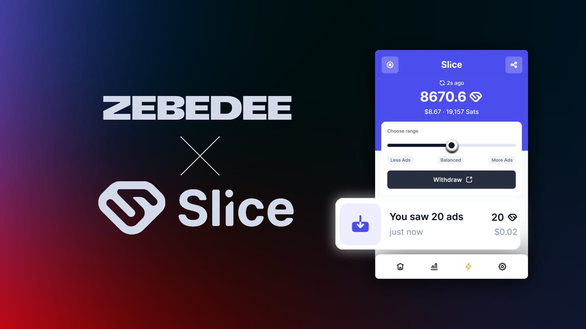 ZEBEDEE integration with Slice, the platform for earning money by ...