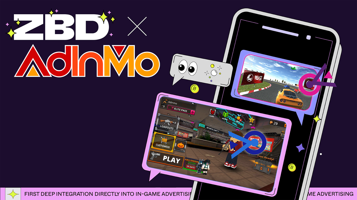 ZBD Partners with AdInMo: Elevating In-Game Monetization through Strategic Collaboration