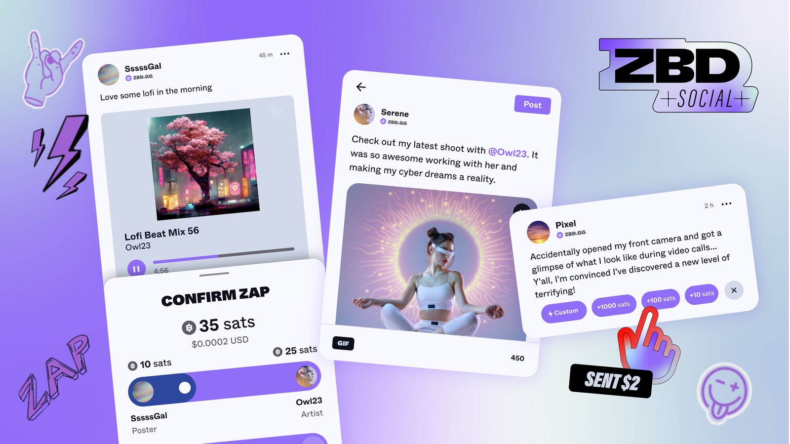Introducing a fresh social vibe inside the ZBD app